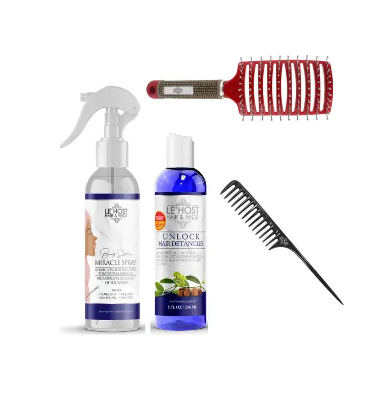 Ultra Detangler Kit - Complete Hair Care for Effortless Detangling & R – Le'Host Hair & Wigs